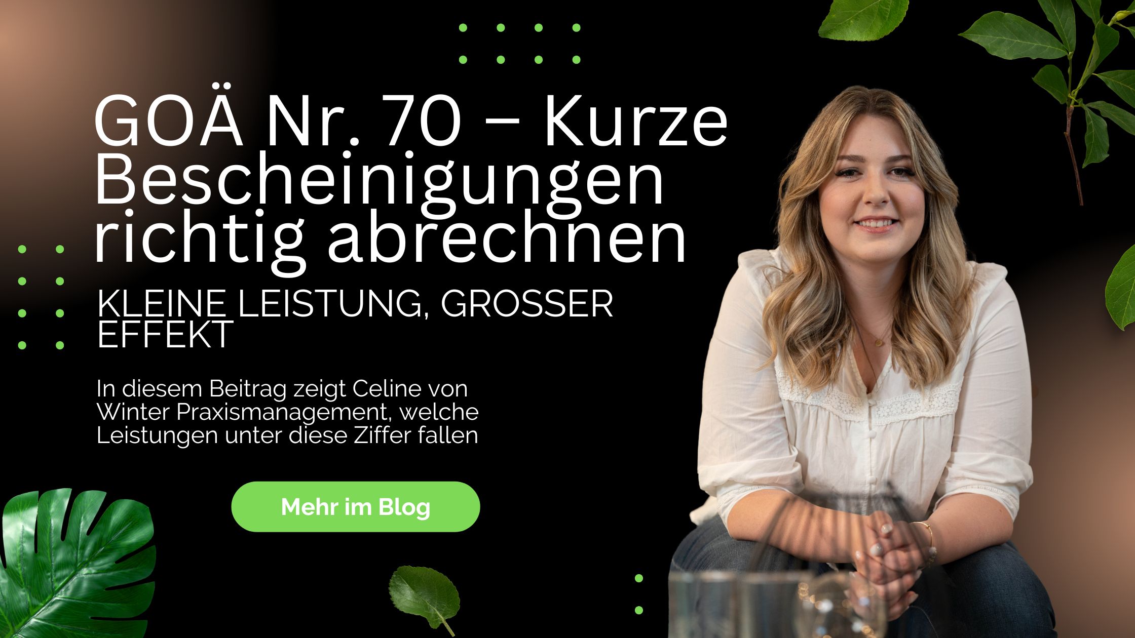 GOÄ Nr. 70 – kurze Bescheinigungen abrechnen